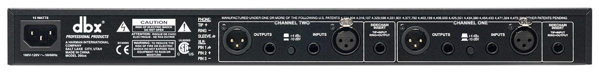 dbx 266xs Professional Audio Compressor/Gate Dynamic Processor (Renewed)