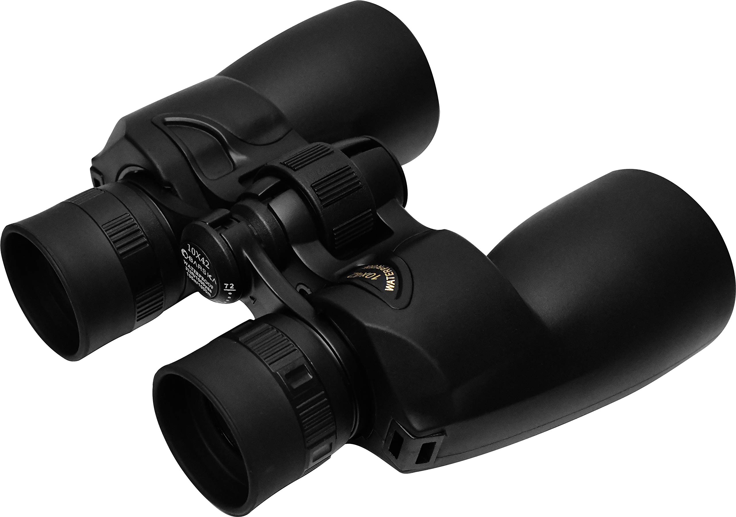 BARSKA AB13502 Crossover 10x42 Waterproof Binoculars for Sports, Boating, Theater, Hunting, etc, Black, One Size
