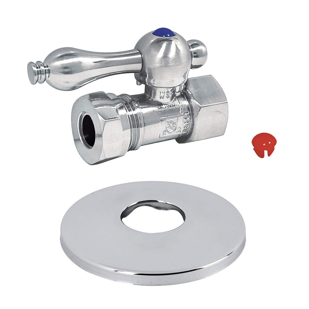 Kingston Brass CC44151K Vintage Straight Stop Valve, Polished Chrome