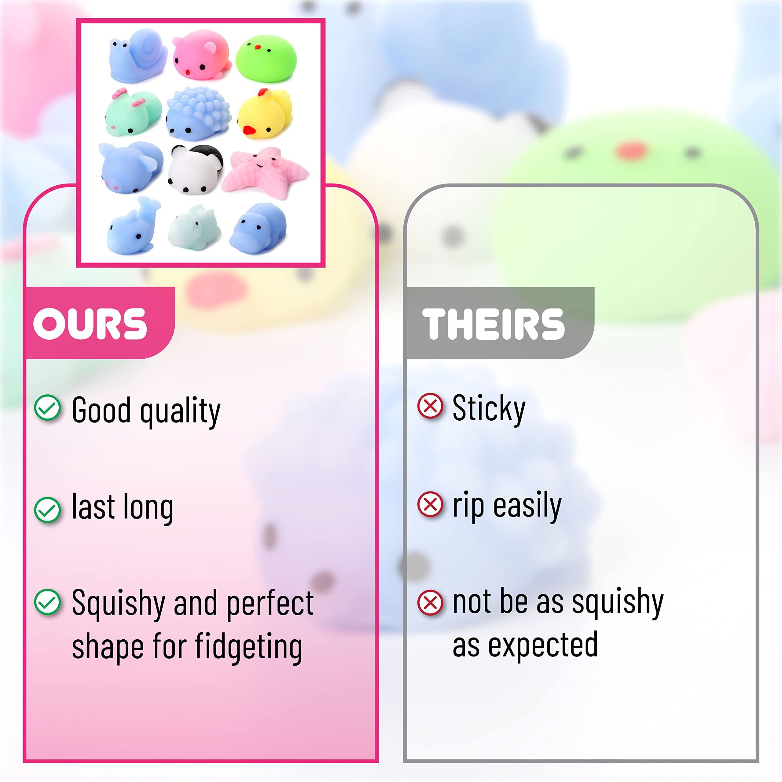 Mr. Pen- Squishy Toys, 12 Pack, Squishies, Squishy, Squishes for Kids, Squishy Toy, Squishy Pack, Squishes, Squishy Animals, Stress Relief Toy, Mini Squishes, Small Toys for Kids