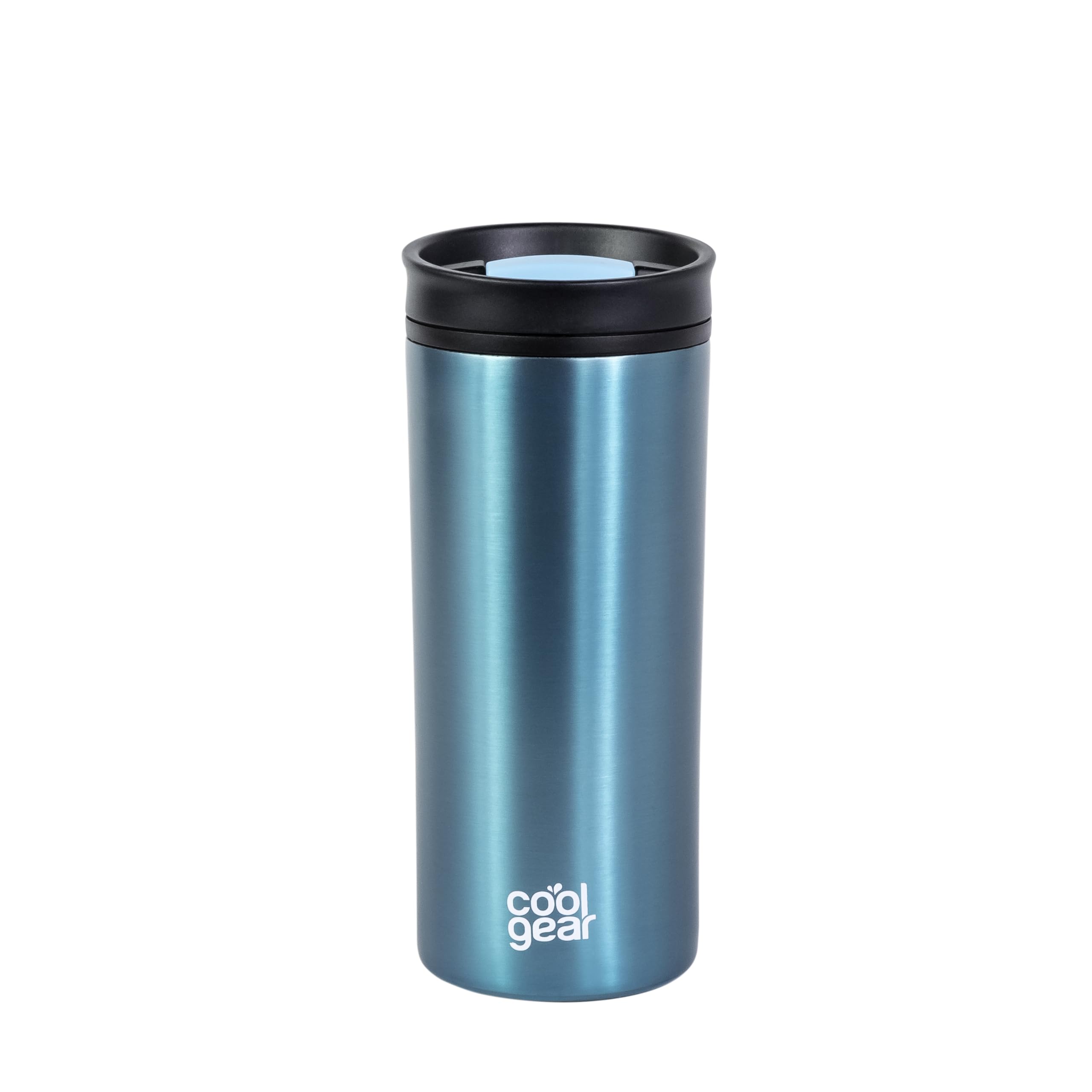COOL GEAR 2 Pack 16 oz Amelia Coffee Travel Mug with Spill Resistant Slider Lid - Pink/Teal