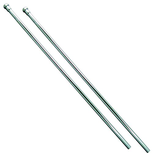 Westbrass D1838QRL-26 Freestanding Pedestal Sink Faucet Supply Line Risers with P-Trap, Flanges and 1/4-Turn Lever Handles, Polished Chrome