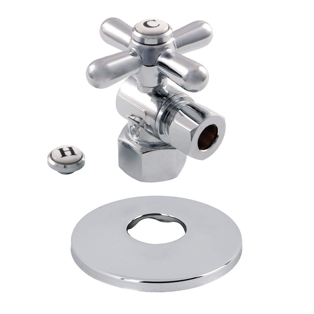 Kingston Brass CC43101XK Vintage Angle Stop Valve, Polished Chrome