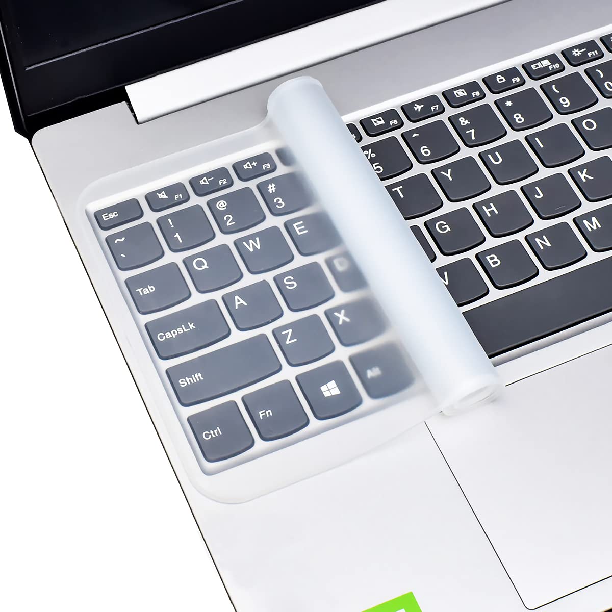 10.5" x 4.32" Universal Keyboard Cover Skin Design for 10"-11.6" Laptop Notebook (Without Numeric Keypad Keyboard), Ultra Thin Silicone Waterproof Keyboard Cover Protector -Clear