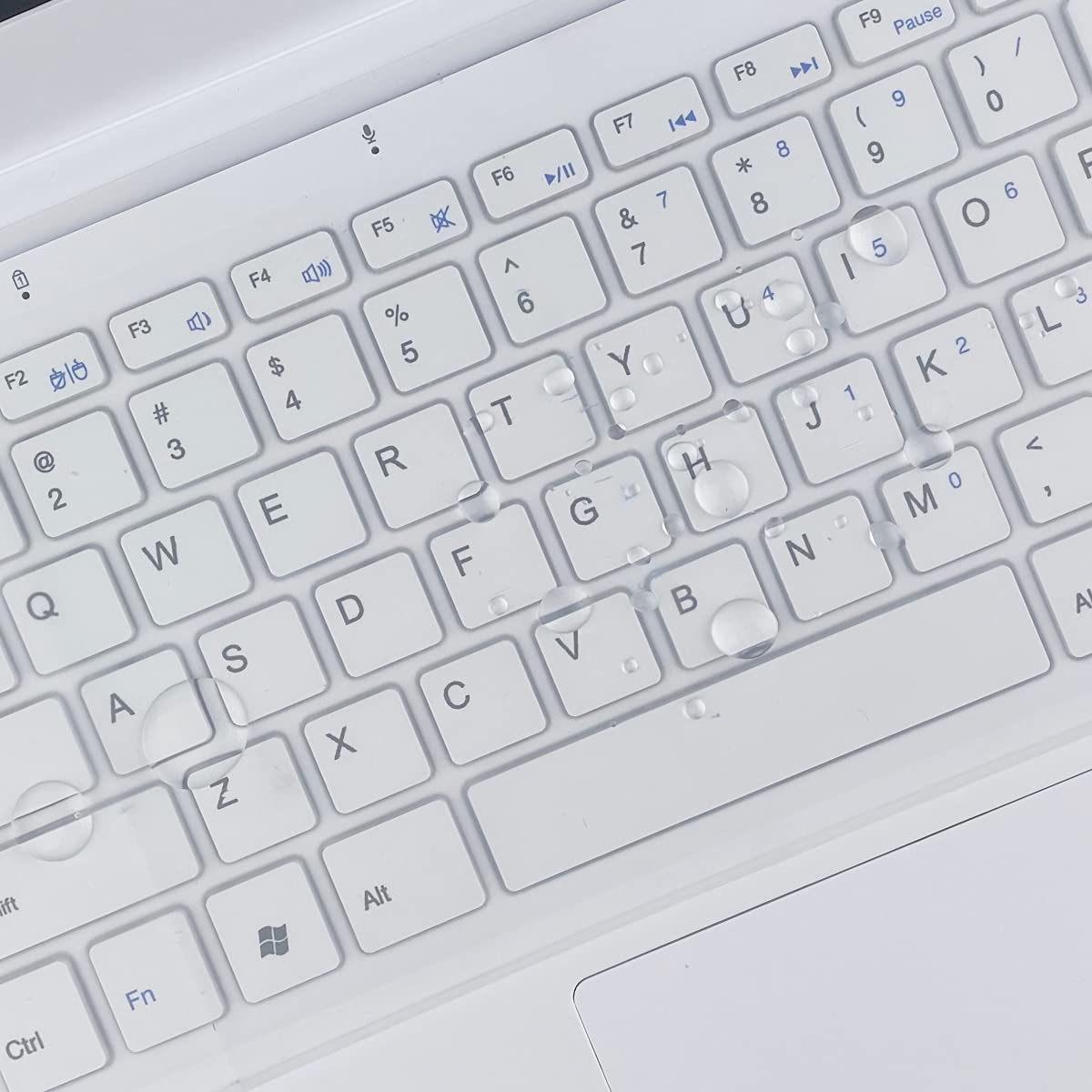 10.5" x 4.32" Universal Keyboard Cover Skin Design for 10"-11.6" Laptop Notebook (Without Numeric Keypad Keyboard), Ultra Thin Silicone Waterproof Keyboard Cover Protector -Clear