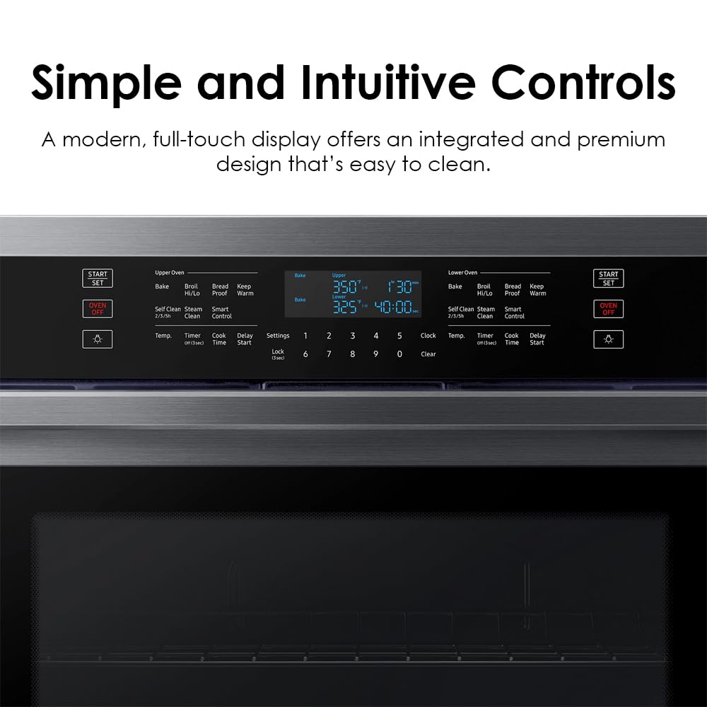 SAMSUNG 30" Smart Single Wall Oven, Black Stainless Steel, NV51T5511SG/AA