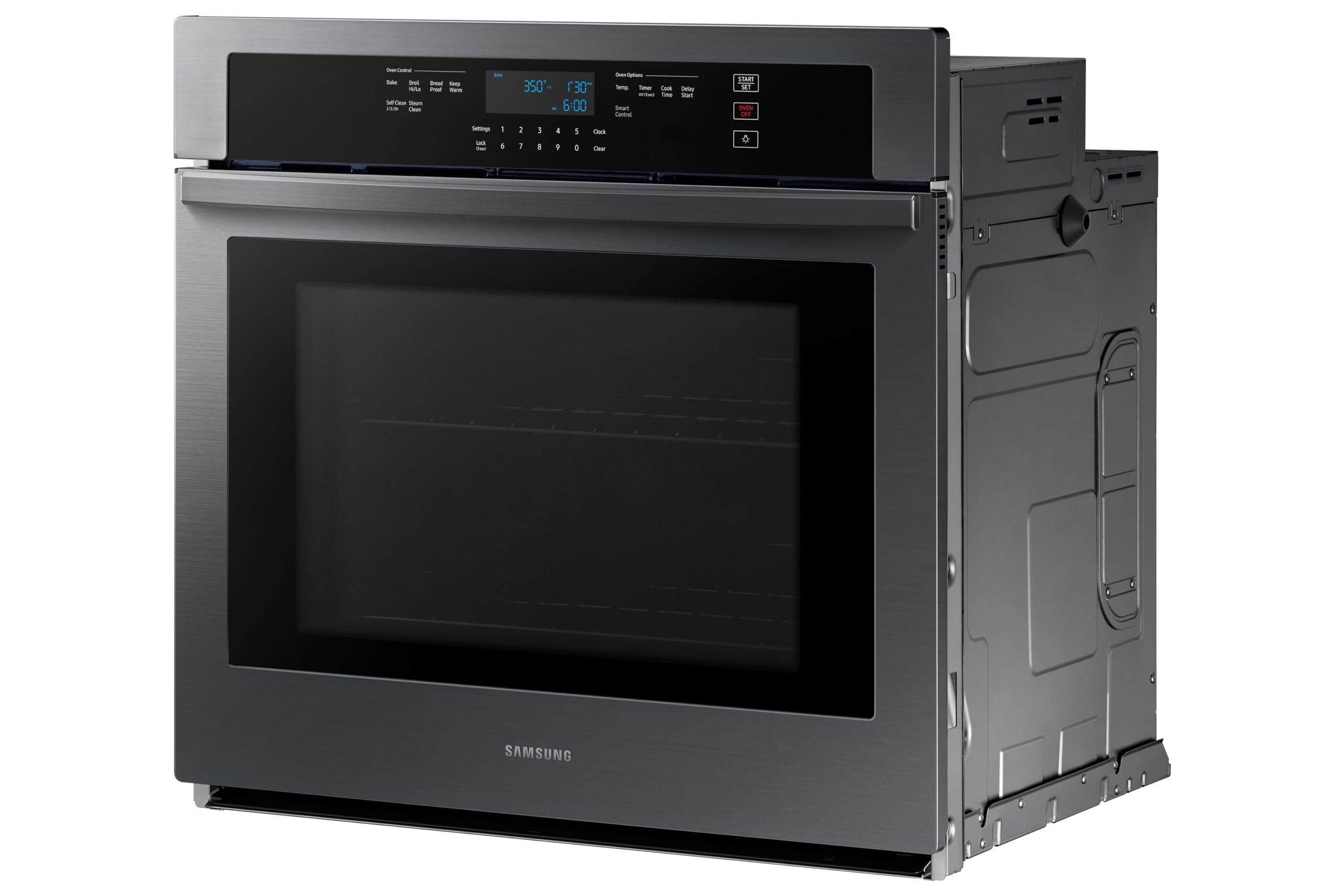 SAMSUNG 30" Smart Single Wall Oven, Black Stainless Steel, NV51T5511SG/AA
