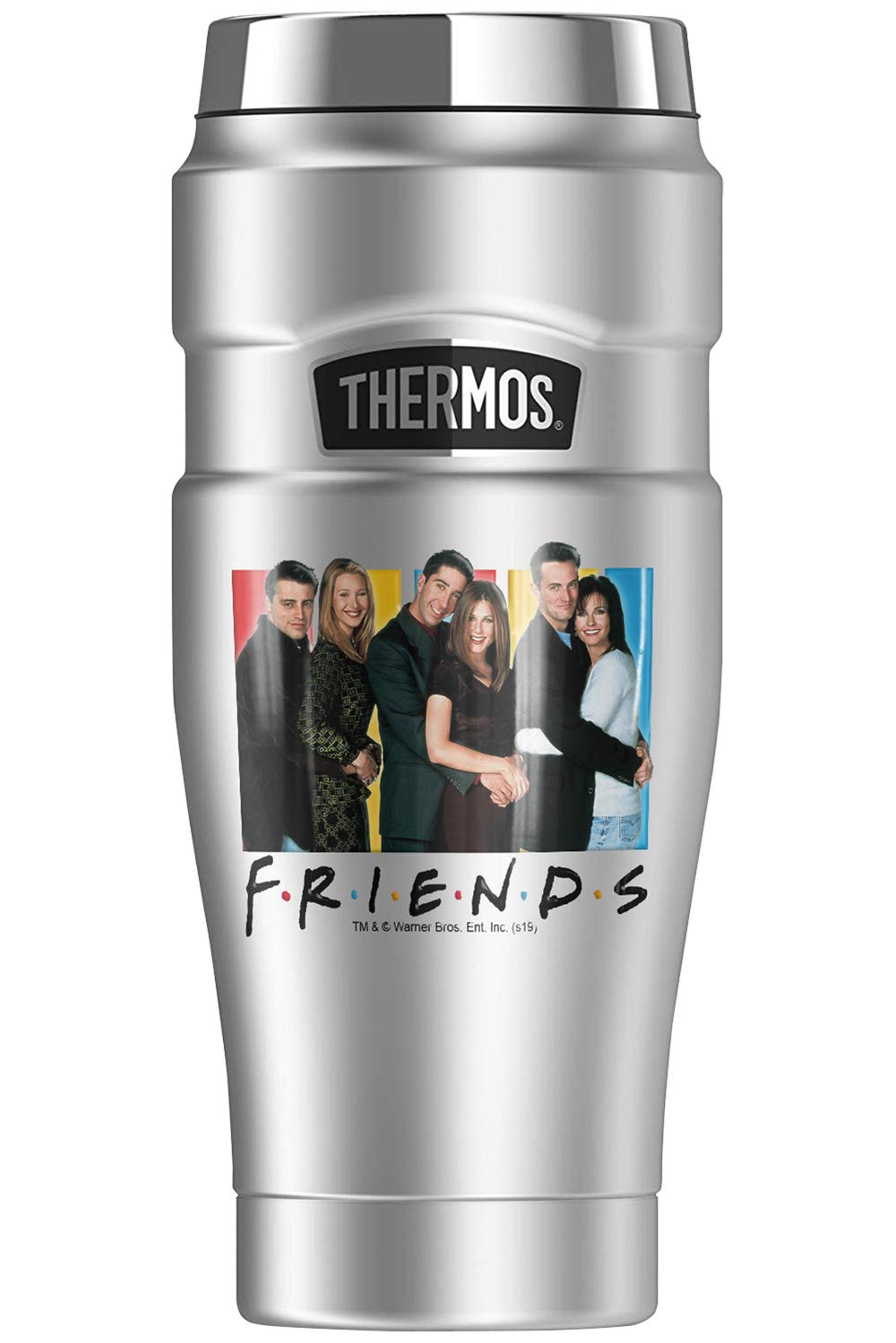 THERMOS Friends It's All About Friends STAINLESS KING Stainless Steel Travel Tumbler, Vacuum insulated & Double Wall, 16oz