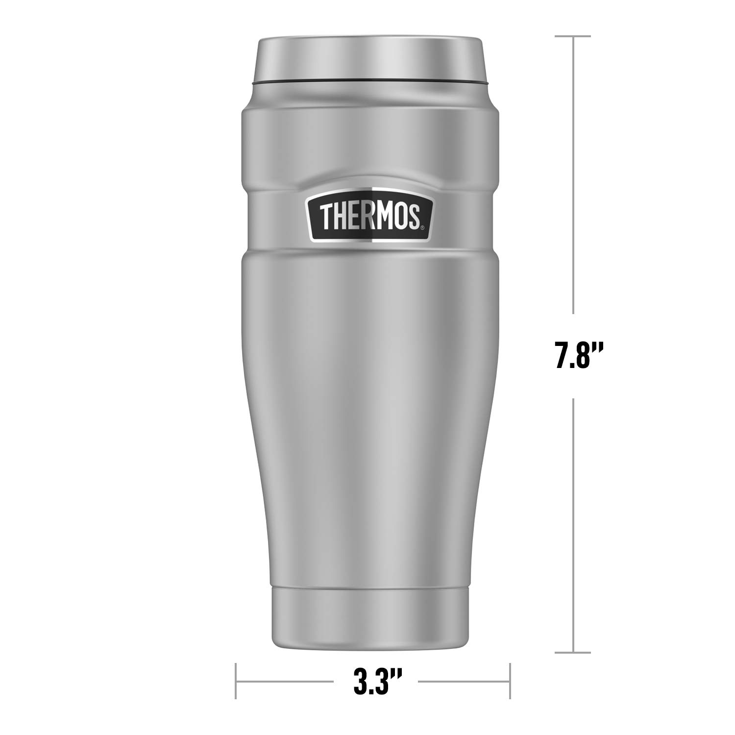 DC Comics The Flash STAR Labs Logo, THERMOS STAINLESS KING Stainless Steel Travel Tumbler, Vacuum Insulated & Double Wall, 16oz