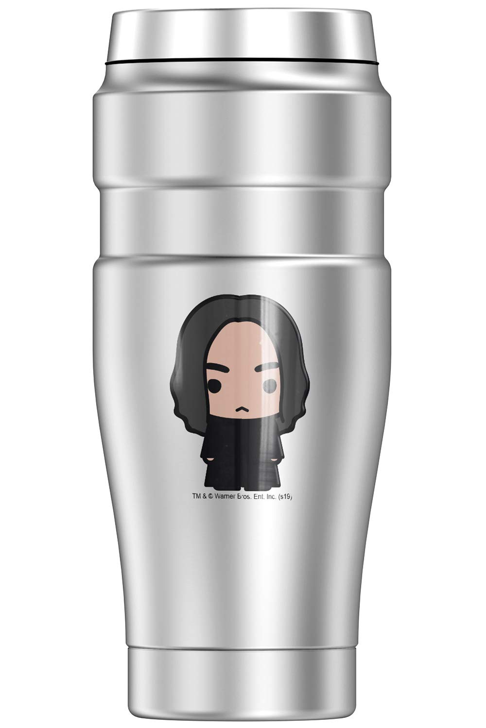 Harry Potter Snape Cute Chibi, THERMOS STAINLESS KING Stainless Steel Travel Tumbler, Vacuum insulated & Double Wall, 16oz