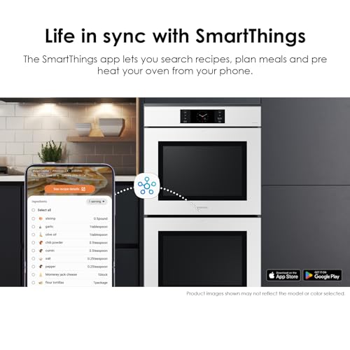 SAMSUNG 30" Smart Double Wall Oven, Stainless Steel, NV51T5511DS/AA