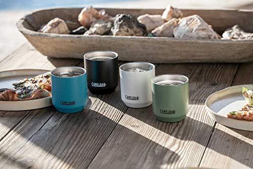 CamelBak Horizon 10oz Rocks Tumbler - Cocktail Glass - Insulated Stainless Steel - Tri-Mode Lid - White