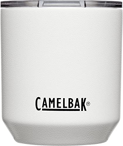 CamelBak Horizon 10oz Rocks Tumbler - Cocktail Glass - Insulated Stainless Steel - Tri-Mode Lid - White