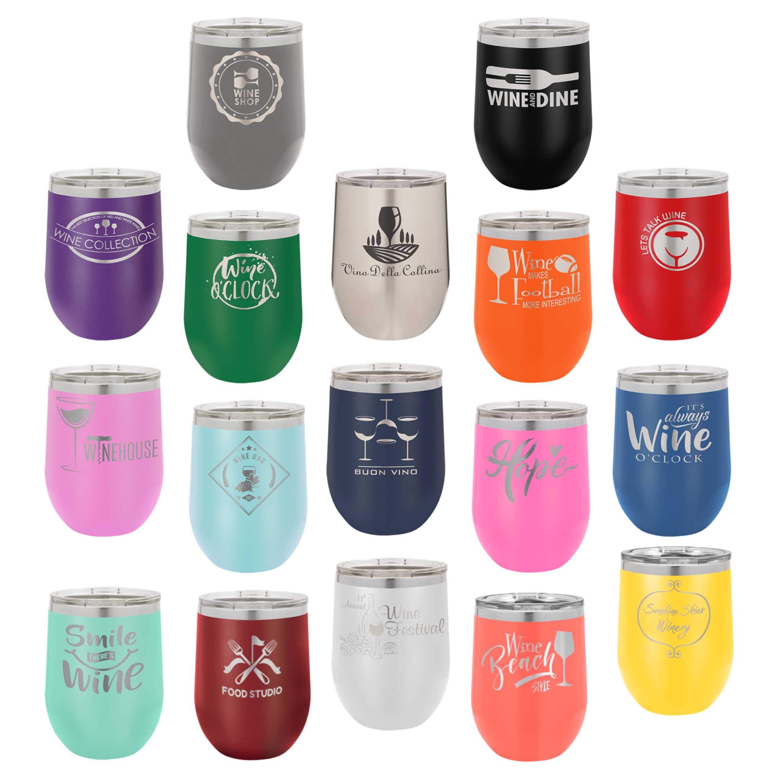 BeeGeeTees Funny Wine Tumbler This Is Definitely Vodka Laser Engraved Insulated Stainless Steel Cup With Lid (Matte Light Blue)