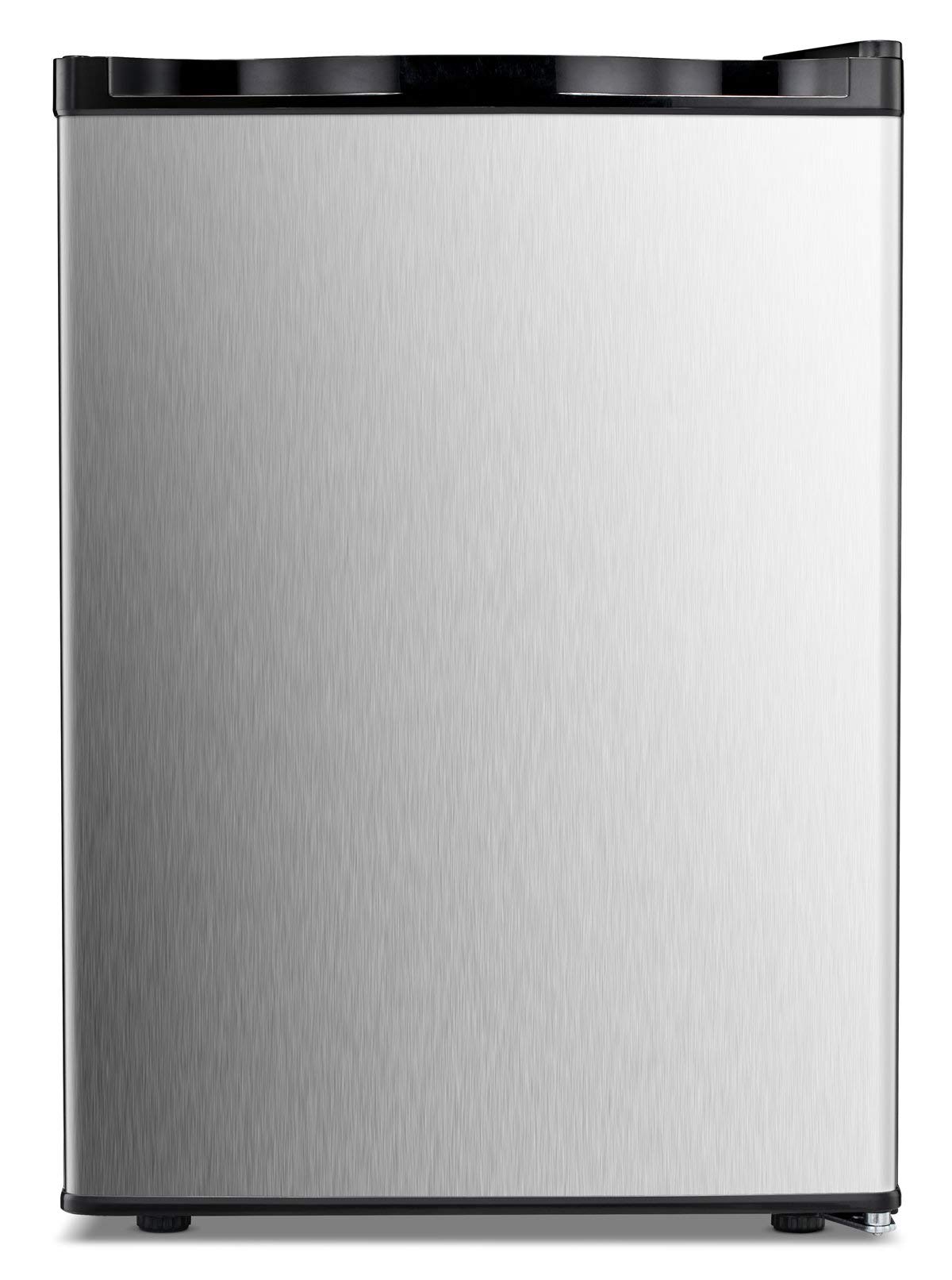 Antarctic Star Upright Freezer 2.1 Cu.ft, Compact Mini Freezer with Reversible Single Door, Temperature Control, Removable Shelves, Small freezer Stainless Steel for Dorms Home Office, Silver