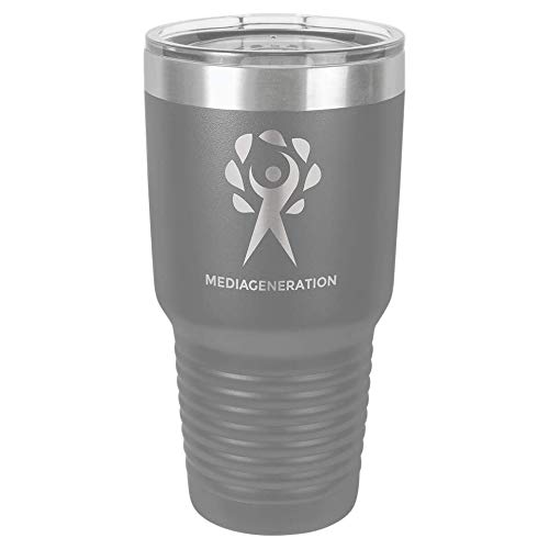 Custom Laser Engraved Polar Camel Tumbler (Dark Grey, 30oz)