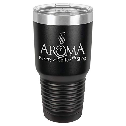 Custom Laser Engraved Polar Camel Tumbler (Black, 30oz)
