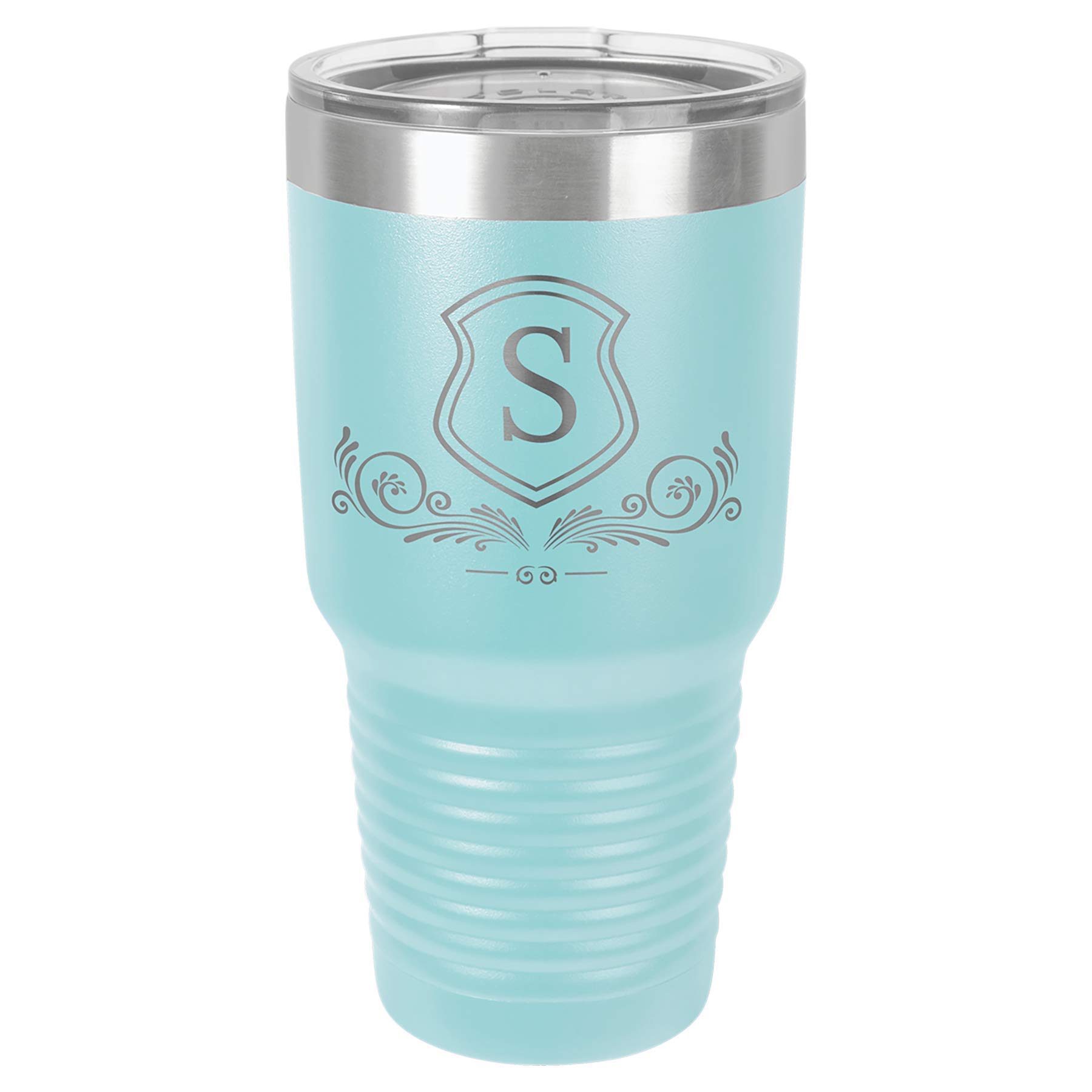 Custom Laser Engraved Polar Camel Tumbler (Light Blue, 30oz)