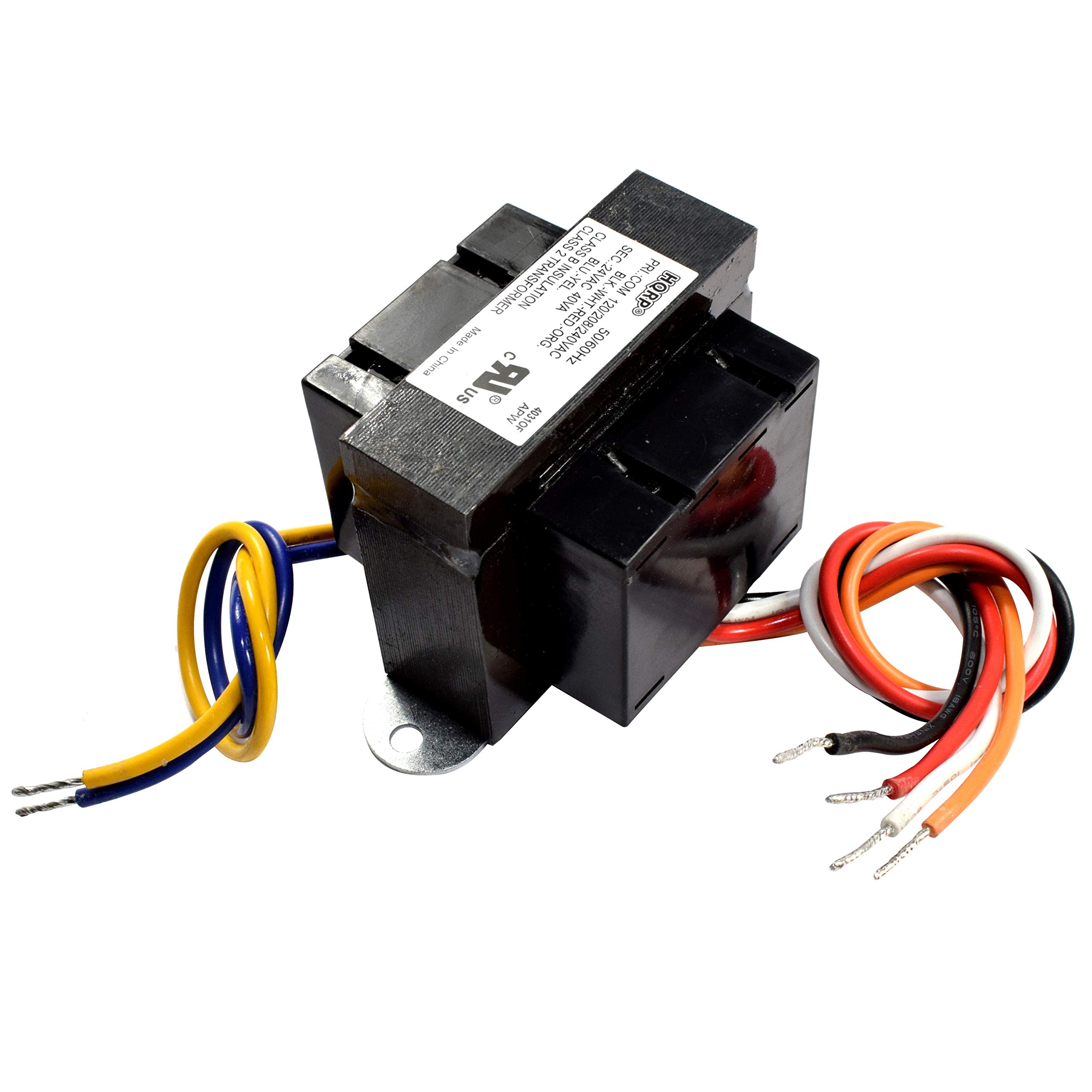 HQRP 120V-240V to 24V 40VA Transformer Compatible with Nest, Ecobee, Sensi, Honeywell Thermostat, Nest Doorbell and All Versions of Ring Doorbell Power Supply Adapter Door-Bell 120v-240v-to-24v, UL