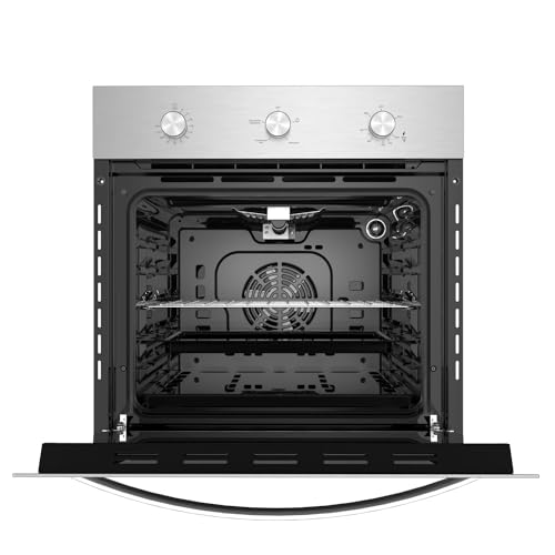 Empava 24 in. 2.3 cu. Ft. Single Gas Wall Oven Bake Broil Rotisserie Functions with Mechanical Controls-Built-in Timer-Convection Fan in Stainless Steel, 24 Inch