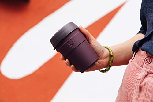 KeepCup Thermal - Vacuum Insulated Stainless Steel, Reusable Coffee Cup with Splashproof Sipper Lid, Medium 12oz/340ml - Alder