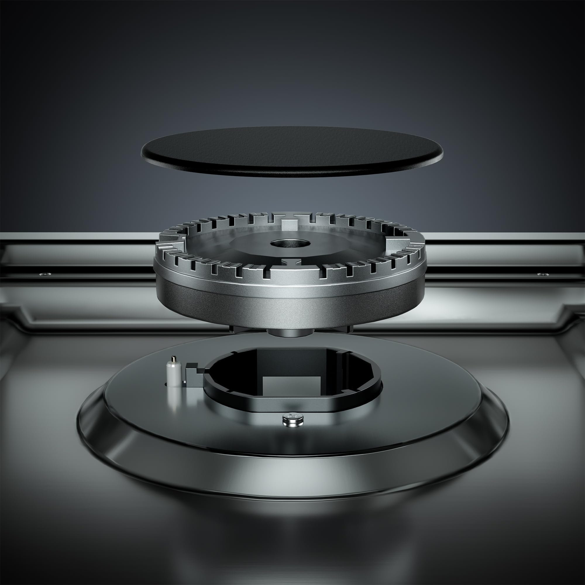 Empava 36 in. Gas Stove Cooktop 5 Italy Sabaf Sealed Burners NG/LPG Convertible in Stainless Steel, 36in