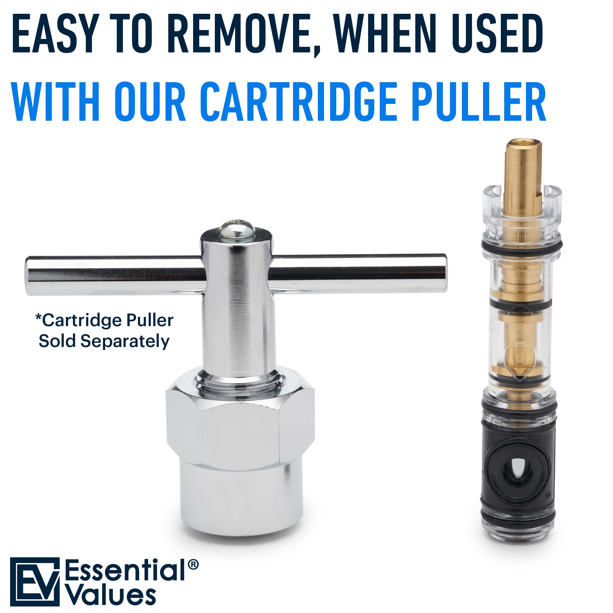 1225 Replacement Cartridge for Moen – Aftermarket Replacement Compatible with One Handle Kitchen and Bathroom Sink Faucets, Slick Polished Finish | Made from the Markets Finest Metal