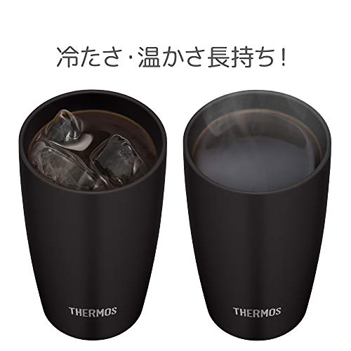 Thermos JDM-340 BK Vacuum Insulated Tumbler, 11.8 fl oz (340 ml), Black