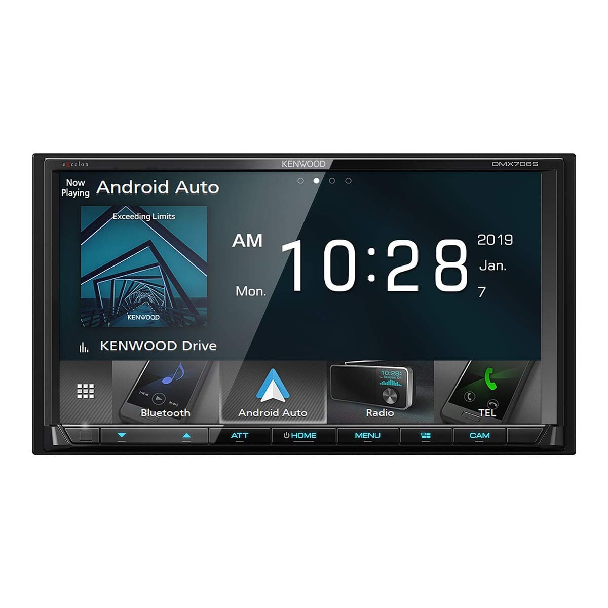 Kenwood DMX706S Digital Media Receiver with Wired CarPlay (Renewed)