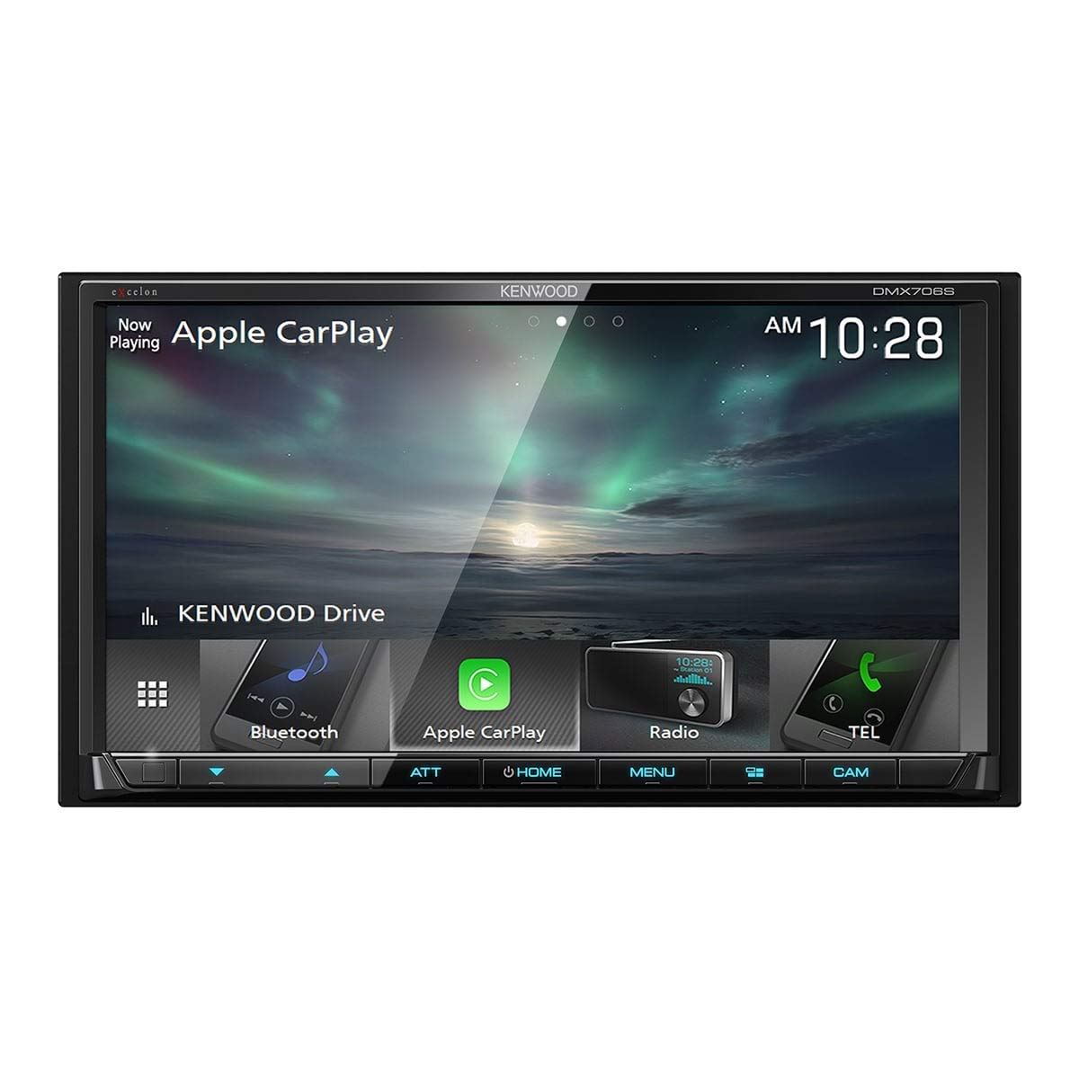 Kenwood DMX706S Digital Media Receiver with Wired CarPlay (Renewed)