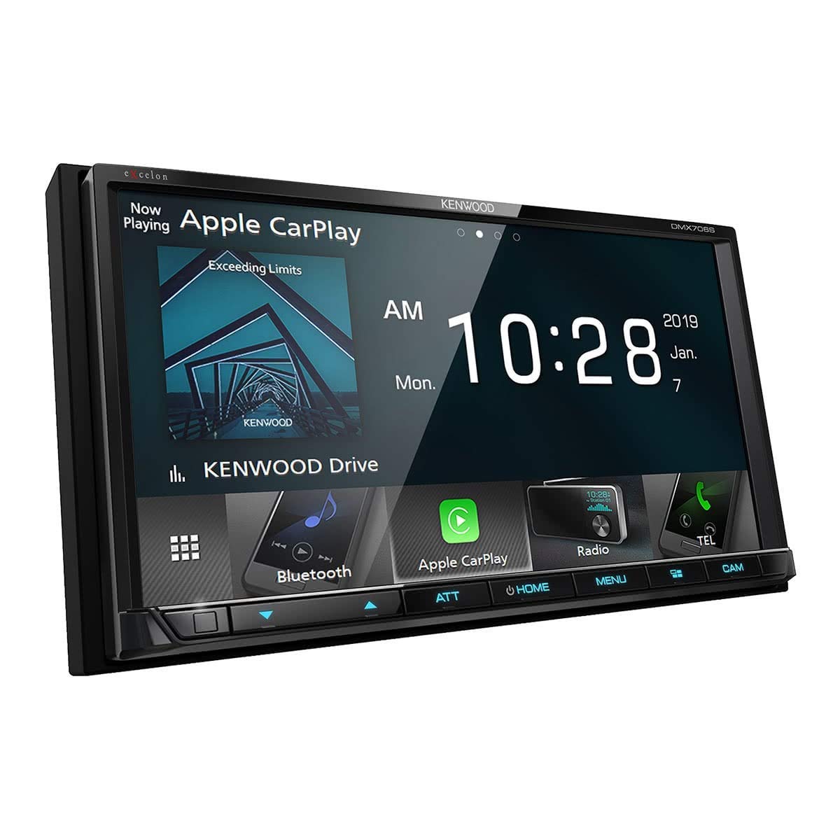 Kenwood DMX706S Digital Media Receiver with Wired CarPlay (Renewed)