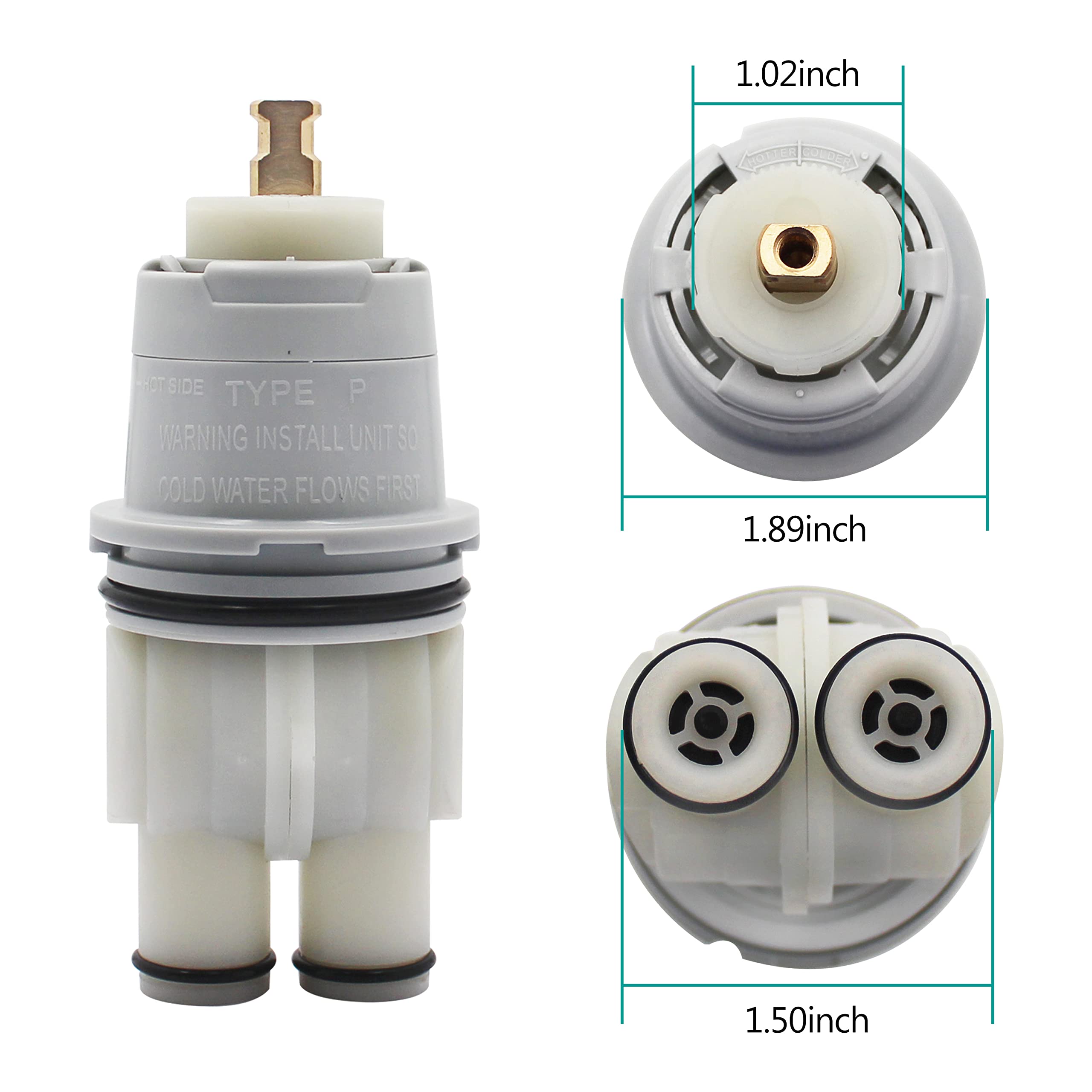RP46074 Tub Shower Cartridge,Compatible with Delta Shower and Tub 13/14 Series,White