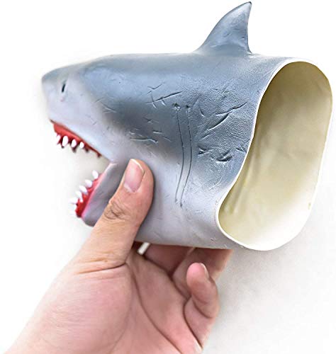 Yolococa Hand Puppet Toys Realistic Latex Animal Shark Instagram Children Toys (Shark)