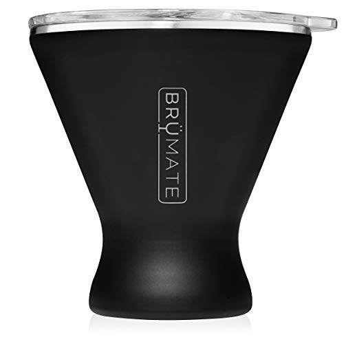 BrüMate MargTini 10oz Martini Margarita Tumbler - Made With Vacuum-Insulated Stainless Steel (Matte Black)