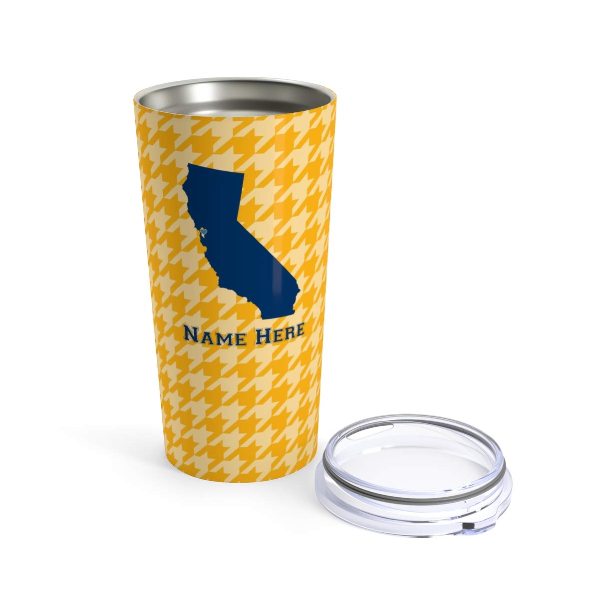 State Pride Series Berkeley California Edition - Personalized 20oz Stainless Steel Tumblers for Travel Keep Coffee Warm Beer Cold - Cup Mug Pool Beach Office Presents Gift