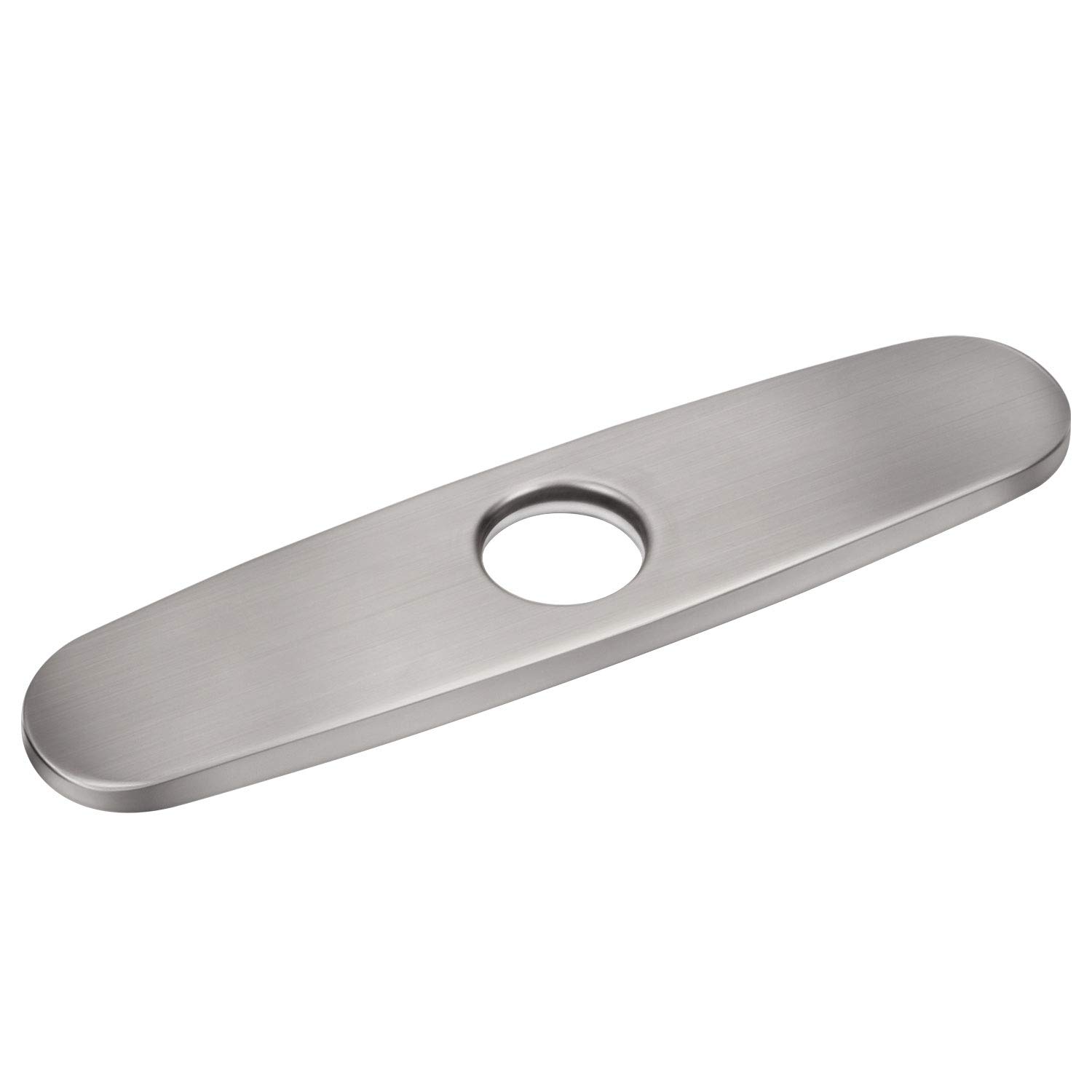 COOLWEST Deck Plate 10Inch for Single Hole Kitchen Sink Faucet Commercial Kitchen Faucet Hole Cover Escutcheon Stainless Steel