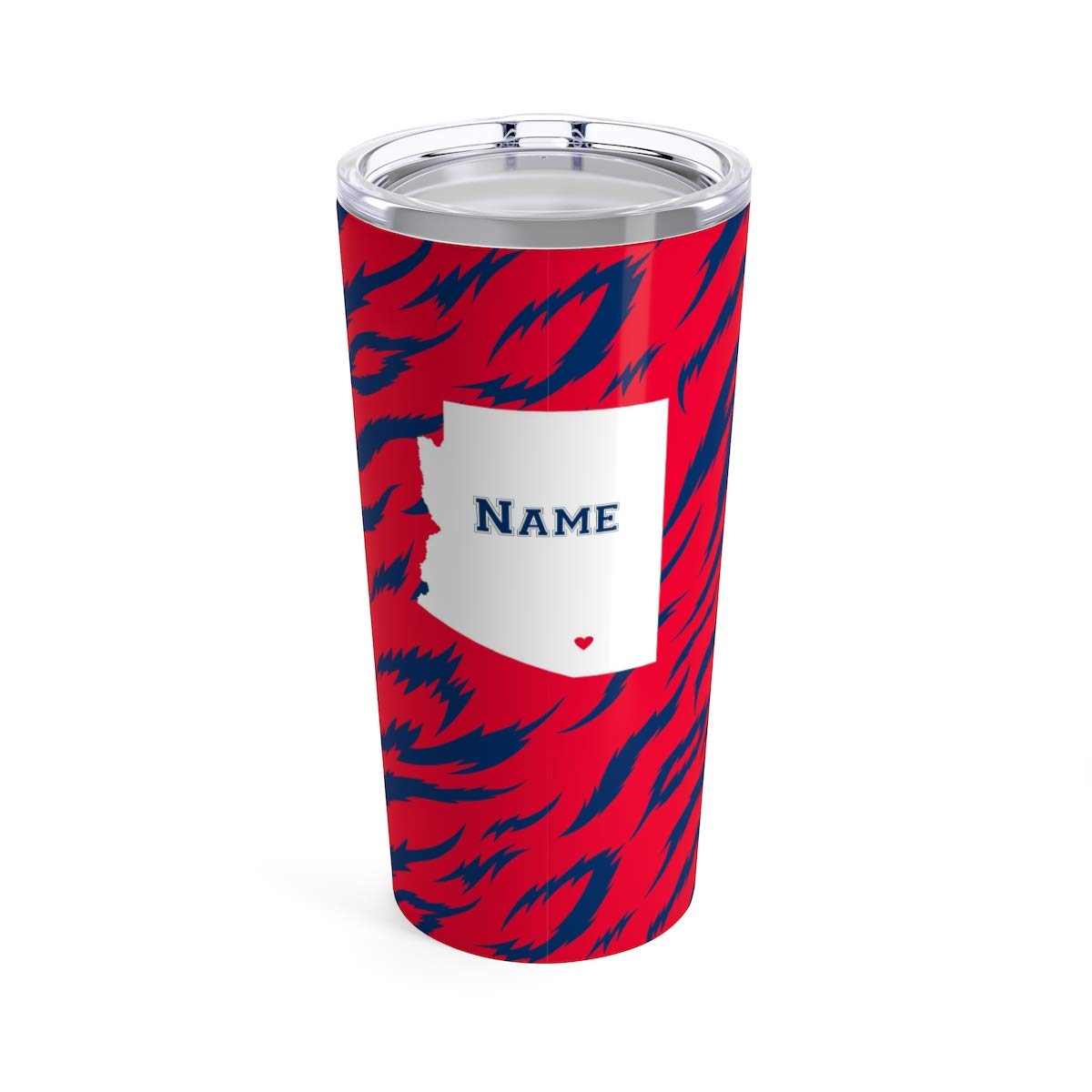 State Pride Series Tucson Arizona Edition - Personalized 20oz Stainless Steel Tumblers for Travel Keep Coffee Warm Beer Cold - Cup Mug Pool Beach Office Presents Gift