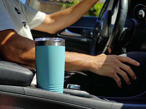 LaserGram 20oz Vacuum Insulated Tumbler Mug, Architect Symbol, Personalized Engraving Included (Light Blue)