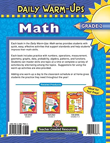 Daily Warm-Ups: Math, Grade 2: Math, Grade 2