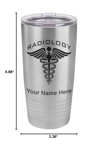 LaserGram 20oz Vacuum Insulated Tumbler Mug, Radiology, Personalized Engraving Included (Stainless Steel)