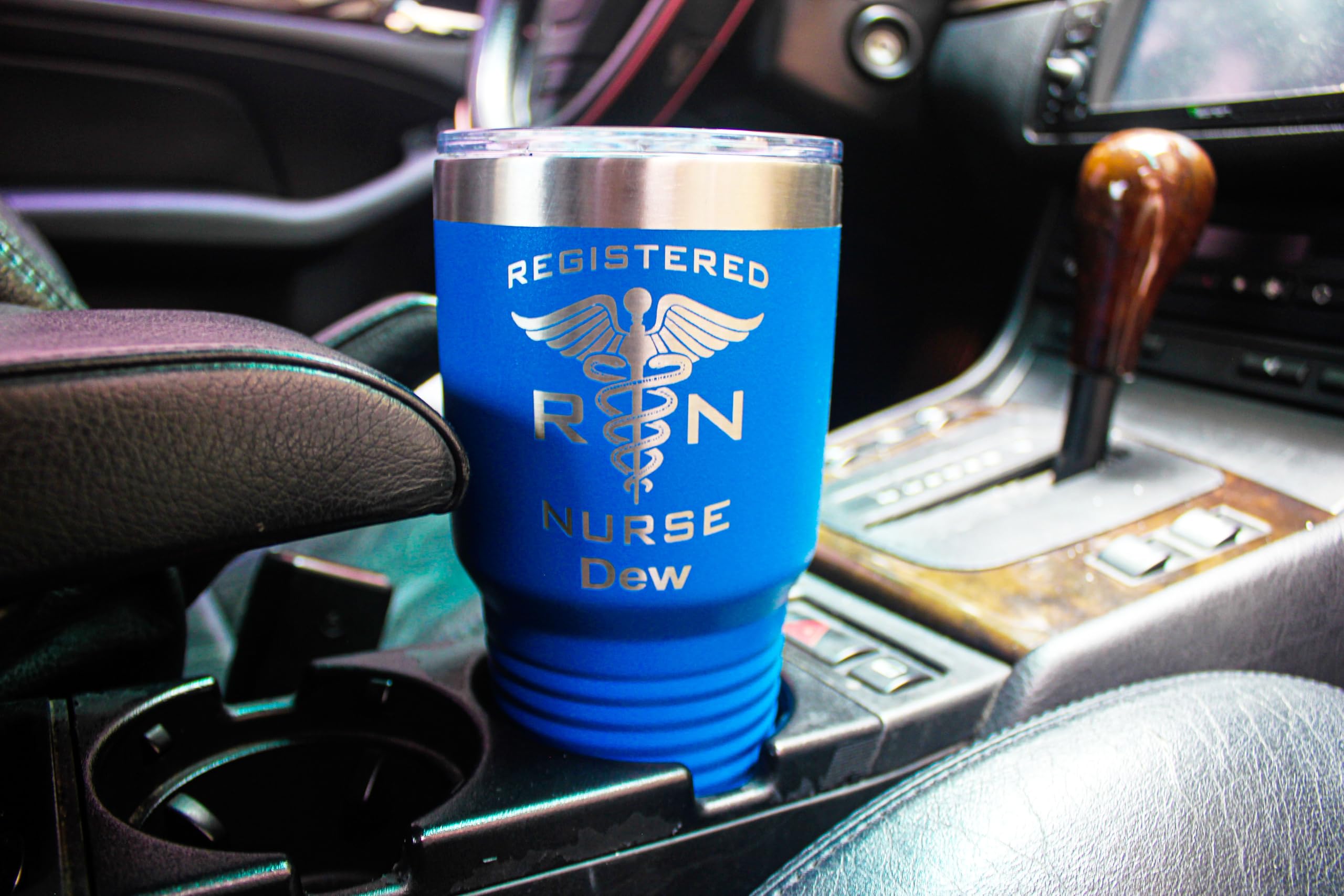 LaserGram 30oz Vacuum Insulated Tumbler Mug, Scuba Diver, Personalized Engraving Included (Dark Blue)