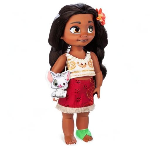 Disney Animators' Collection Moana Doll - 16 Inches Toy Figure, Molded Details, Fully Posable Toy in Satin Dress - Suitable for Ages 3+ Toy Figure