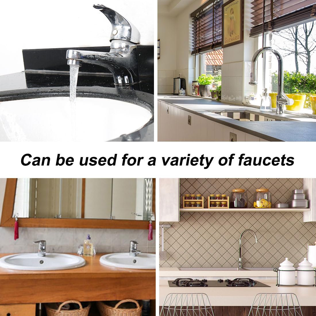 uxcell 6pcs 22mm Faucet Aerators Universal Male Faucet Replacement Part for Bathroom Lavatory Kitchen Sinks Faucet Bidet Faucet