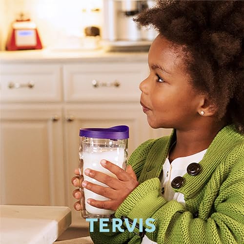 Tervis Live to Dance Made in USA Double Walled Insulated Tumbler Cup Keeps Drinks Cold & Hot, 10oz Wavy - Pink Lid, Sequins