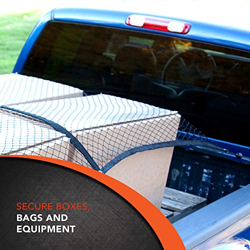 CargoSmart Adjustable Truck Net β Cargo Net for Pickup Truck Bed Adjustable to a Maximum Size of 78β x 55β β Fits on Most Standard Sized Truck Beds