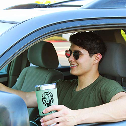 LaserGram 20oz Vacuum Insulated Tumbler Mug, PA Physician Assistant, Personalized Engraving Included (Faux Leather, Teal)