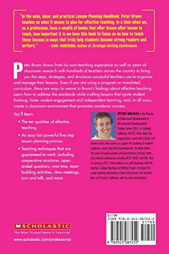 The Lesson Planning Handbook: Essential Strategies That Inspire Student Thinking and Learning