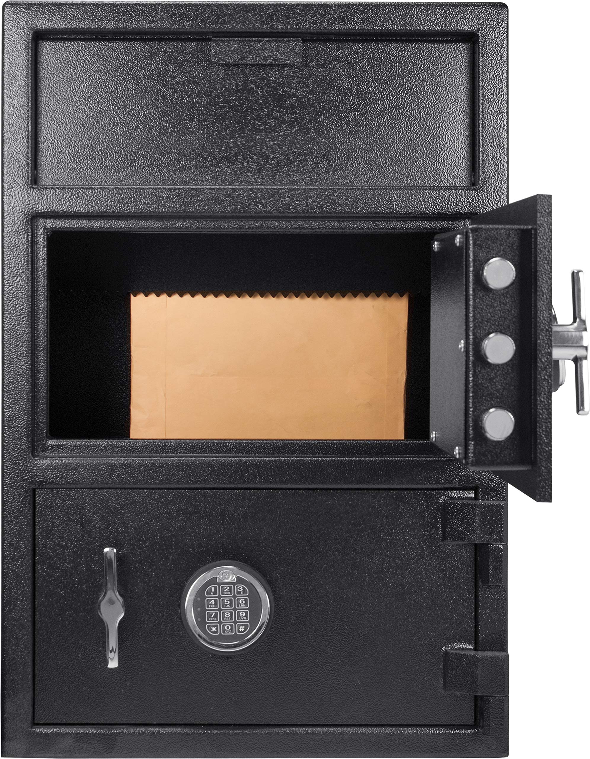 Barska AX13312 Digital Keypad Two Lock Depository Drop Safe 1.6/2 Cubic Ft for Money, Cash & Mail