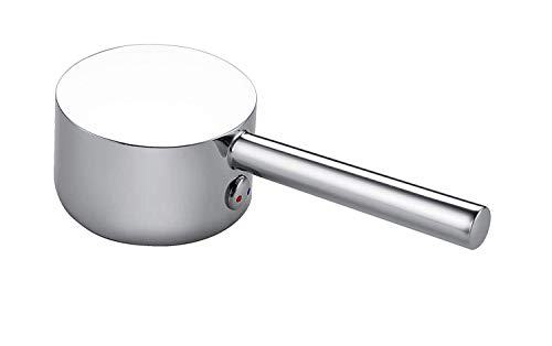 RXXR Single Faucet Handle Compatible with 35mm Tap Cartridge (Cartridge Stem 9 * 9mm) Faucet Replacement Handles Lever for Kitchen Basin Bathroom, Polished Chrome Finish