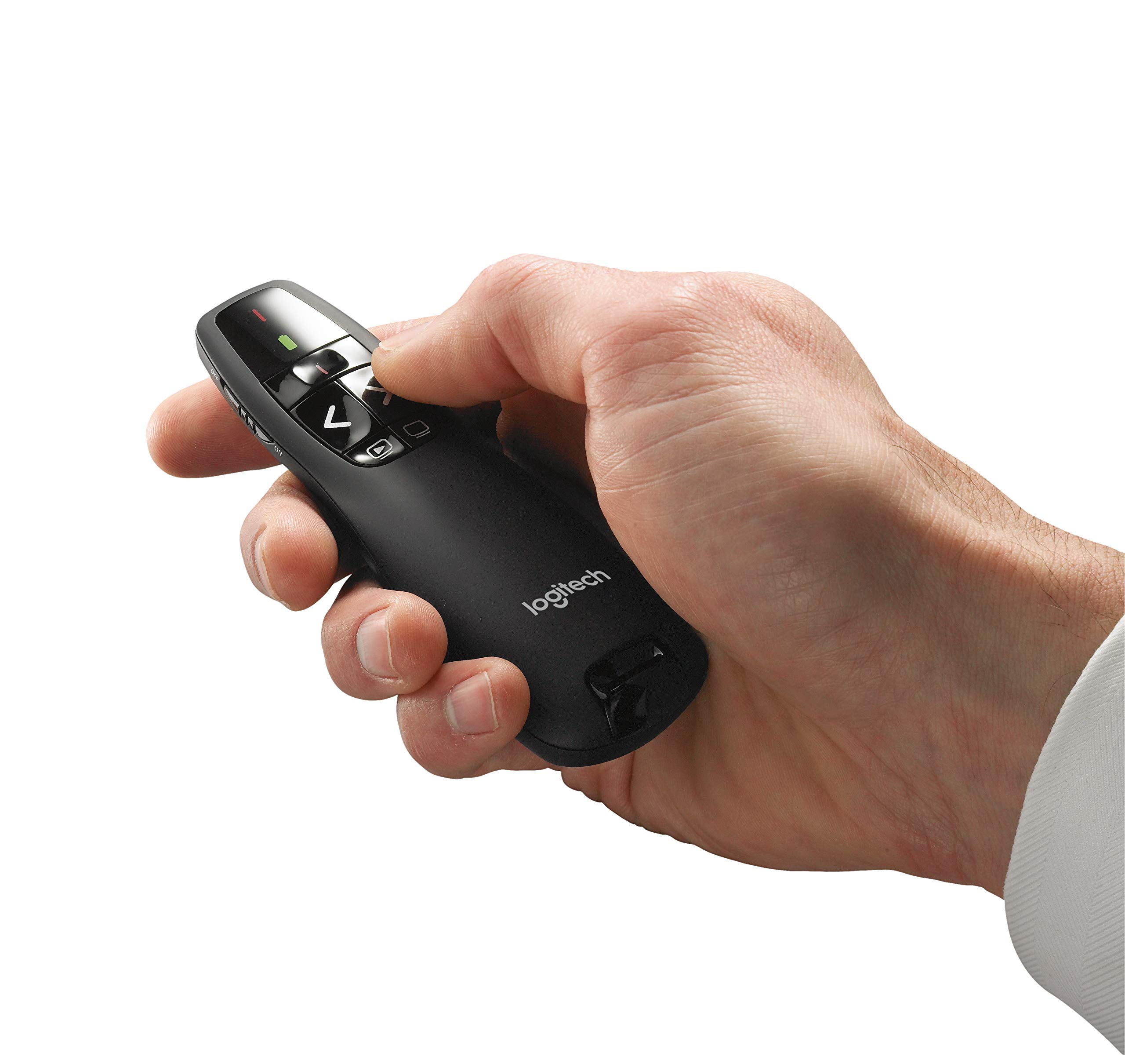 Logitech Wireless Presenter R400, Presentation Wireless Presenter with Laser Pointer (Renewed)